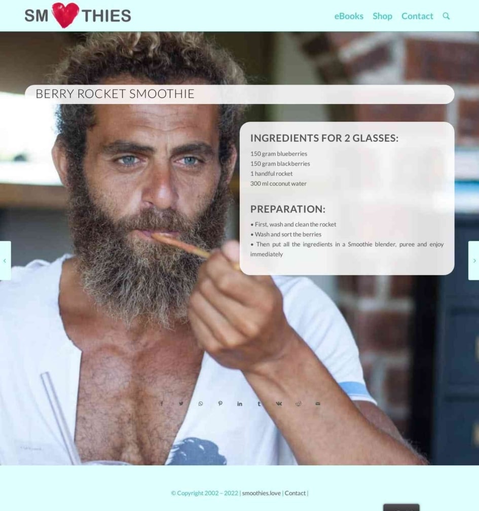 Berry rocket Smoothie | Smoothies Love